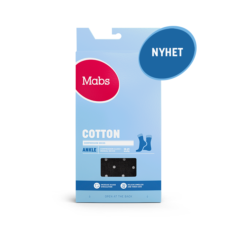 Mabs Cotton Ankelhög strumpa - Mabs